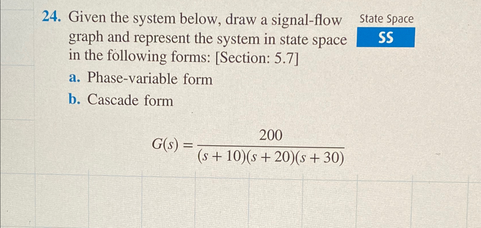 Solved Solved this problem step by step. Given the system | Chegg.com