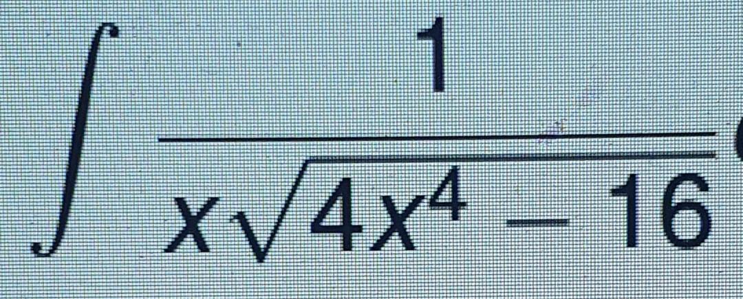 Solved ∫x4x4−161∫x4x4−161dx | Chegg.com