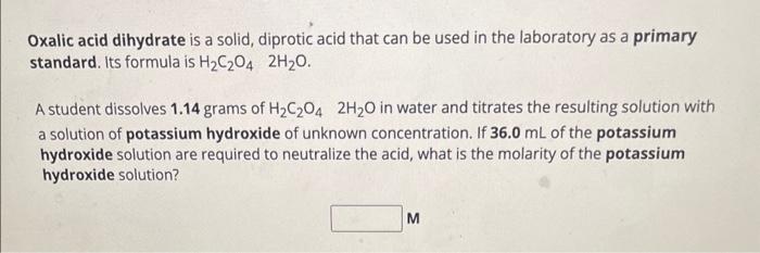 Solved The concentration of Fe2+ in a solution is determined | Chegg.com