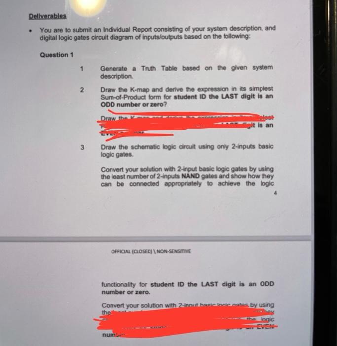 Solved Dellverables You Are To Submit An Individual Report 