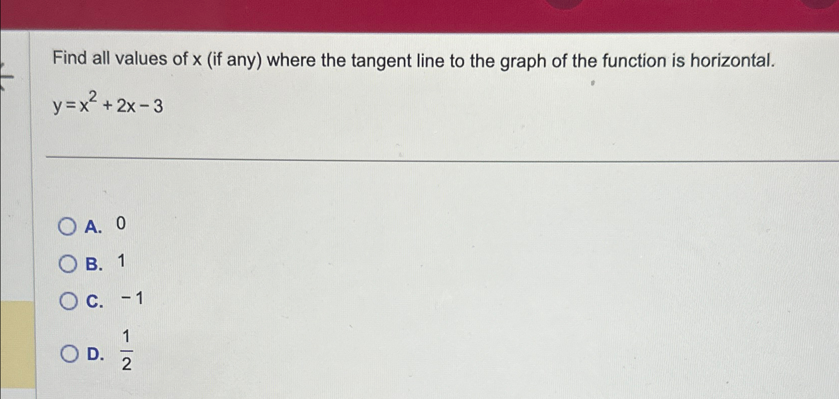 Solved Find all values of x (if any) ﻿where the tangent line | Chegg.com