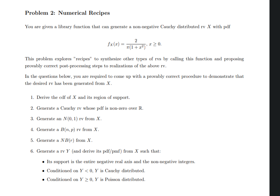 Solved Problem 2: Numerical Recipes You are given a library | Chegg.com