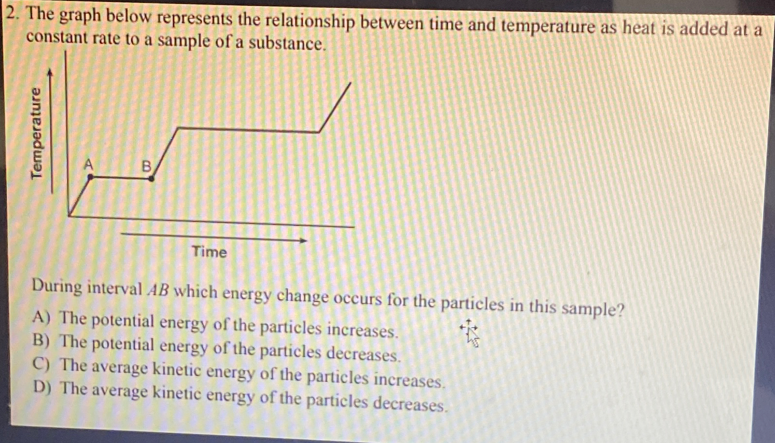 Solved The graph below represents the relationship between | Chegg.com