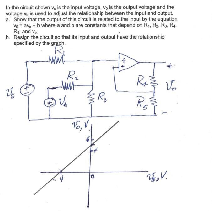 Solved In the circuit shown vs is the input voltage, v0 is | Chegg.com