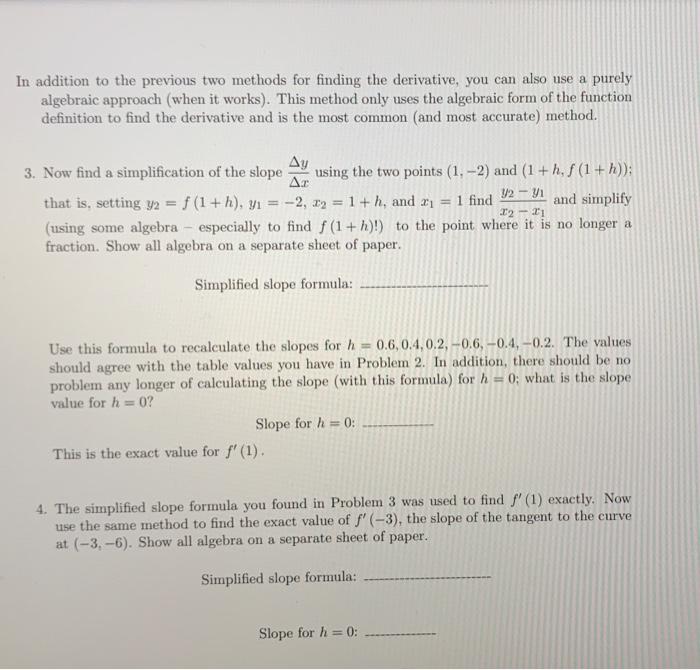 Solved In addition to the previous two methods for finding | Chegg.com
