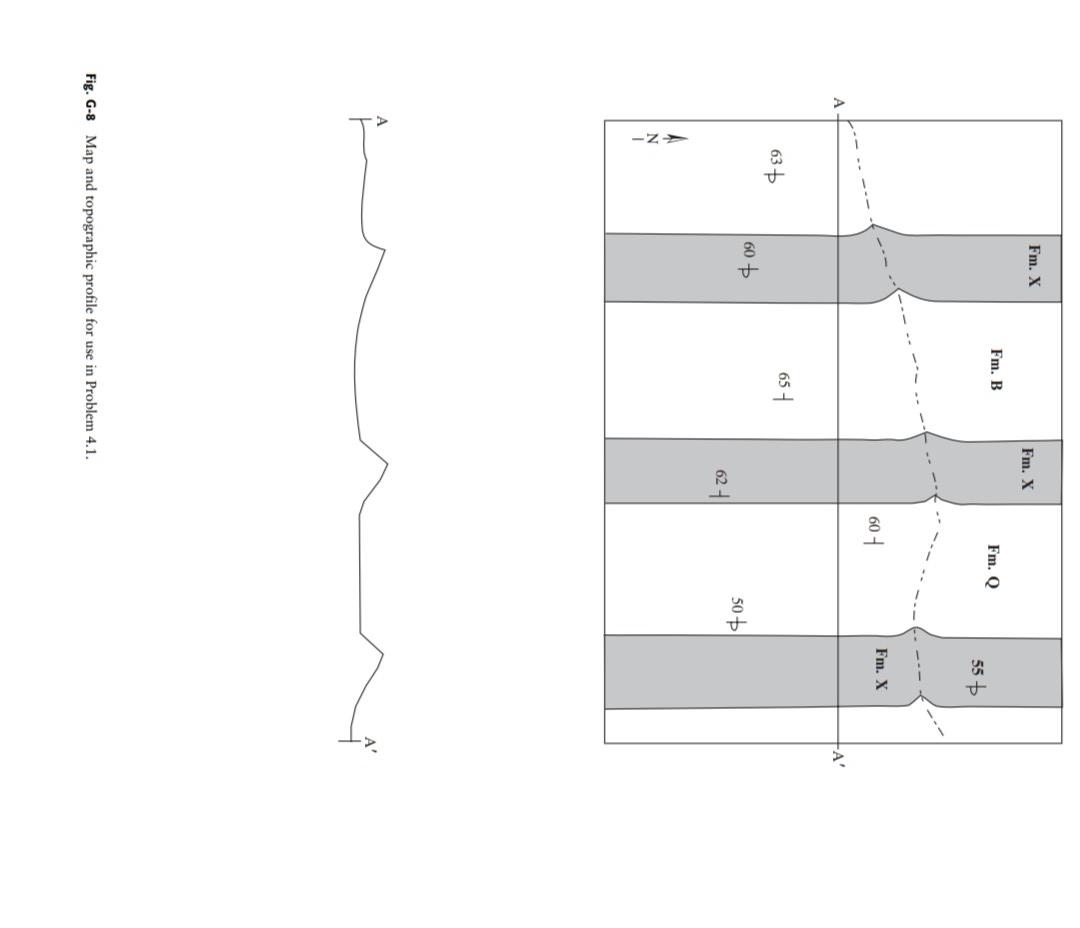 Problem 4.1 Draw structure section A−A′ on Fig. G-8 | Chegg.com