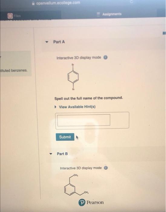 Solved openvellum.ecollege.com Assignments Part A | Chegg.com