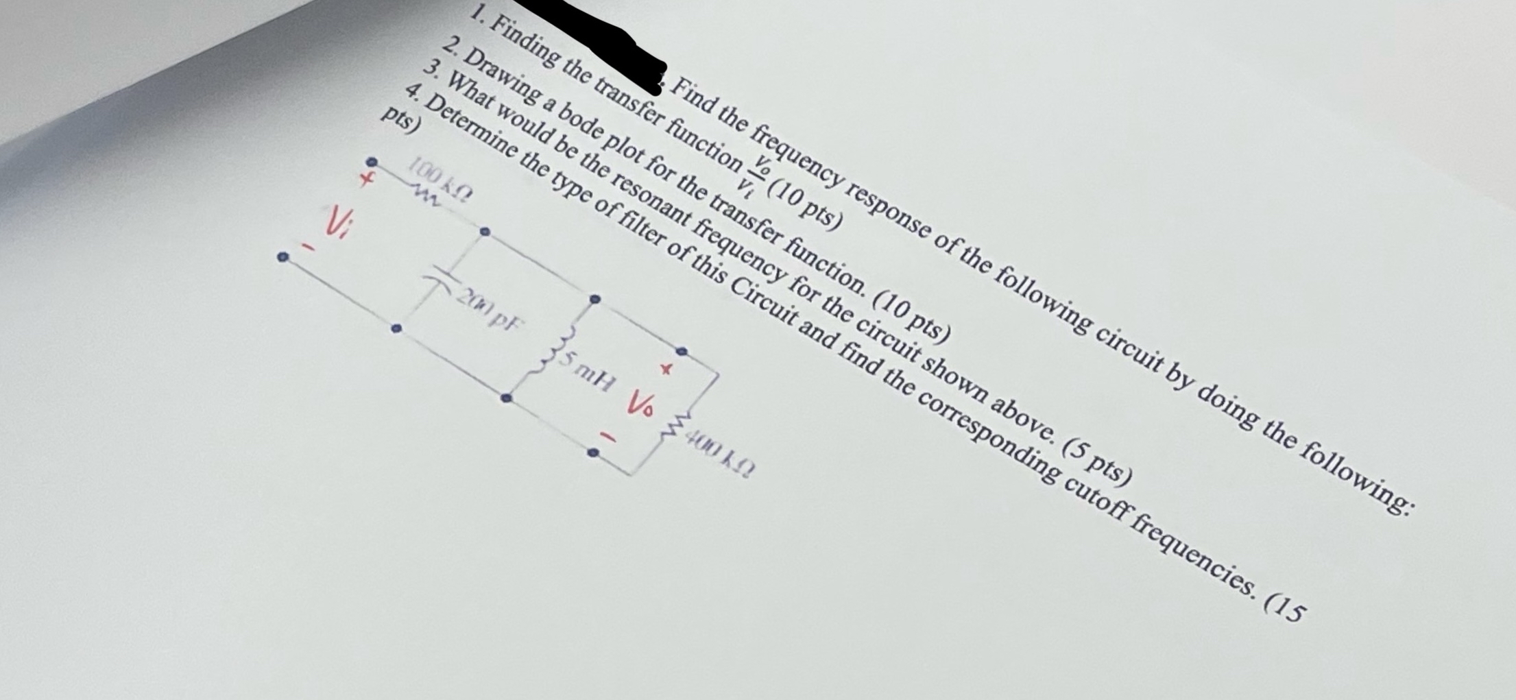 Answer all parts, and draw the bode plot manually | Chegg.com