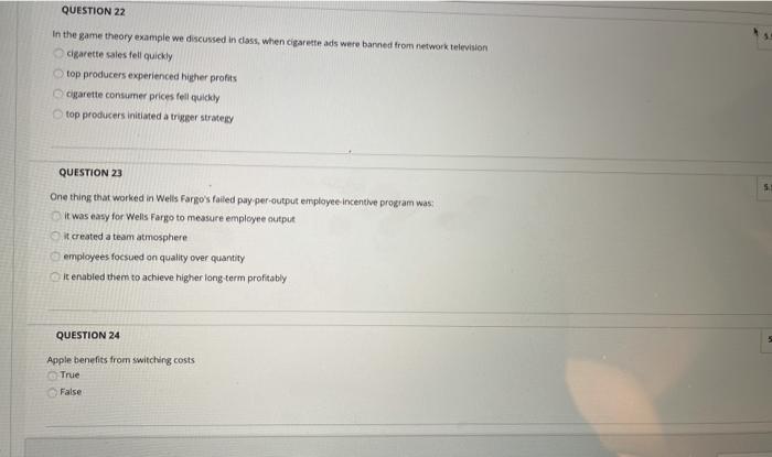 Solved QUESTION 22 In the game theory example we discussed | Chegg.com
