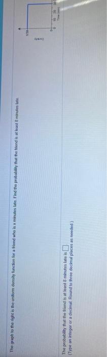 Solved The graph to the right is the uniform density | Chegg.com