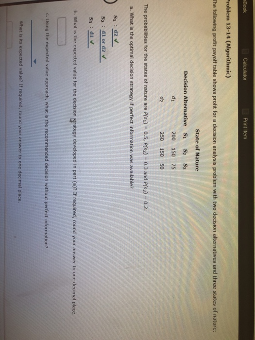 Solved eBook Calculator Print Item Problem 13-14 | Chegg.com