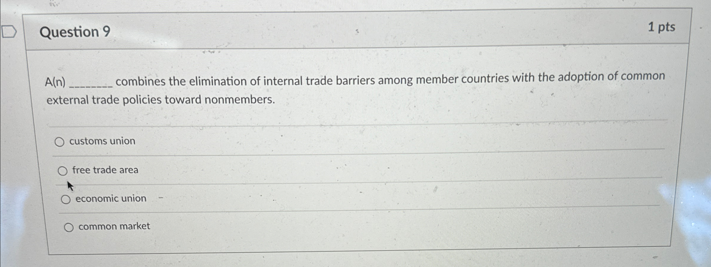 Solved Question 91 ﻿ptsA(n) ﻿combines the elimination of | Chegg.com