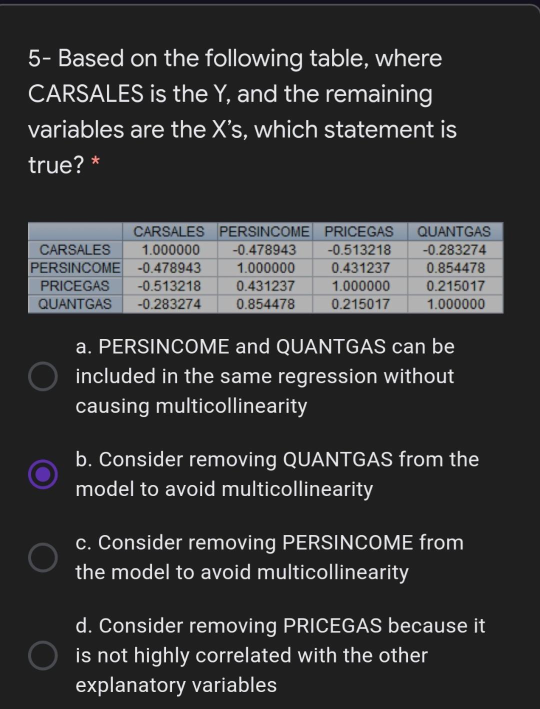 Solved 5- Based on the following table, where CARSALES is | Chegg.com