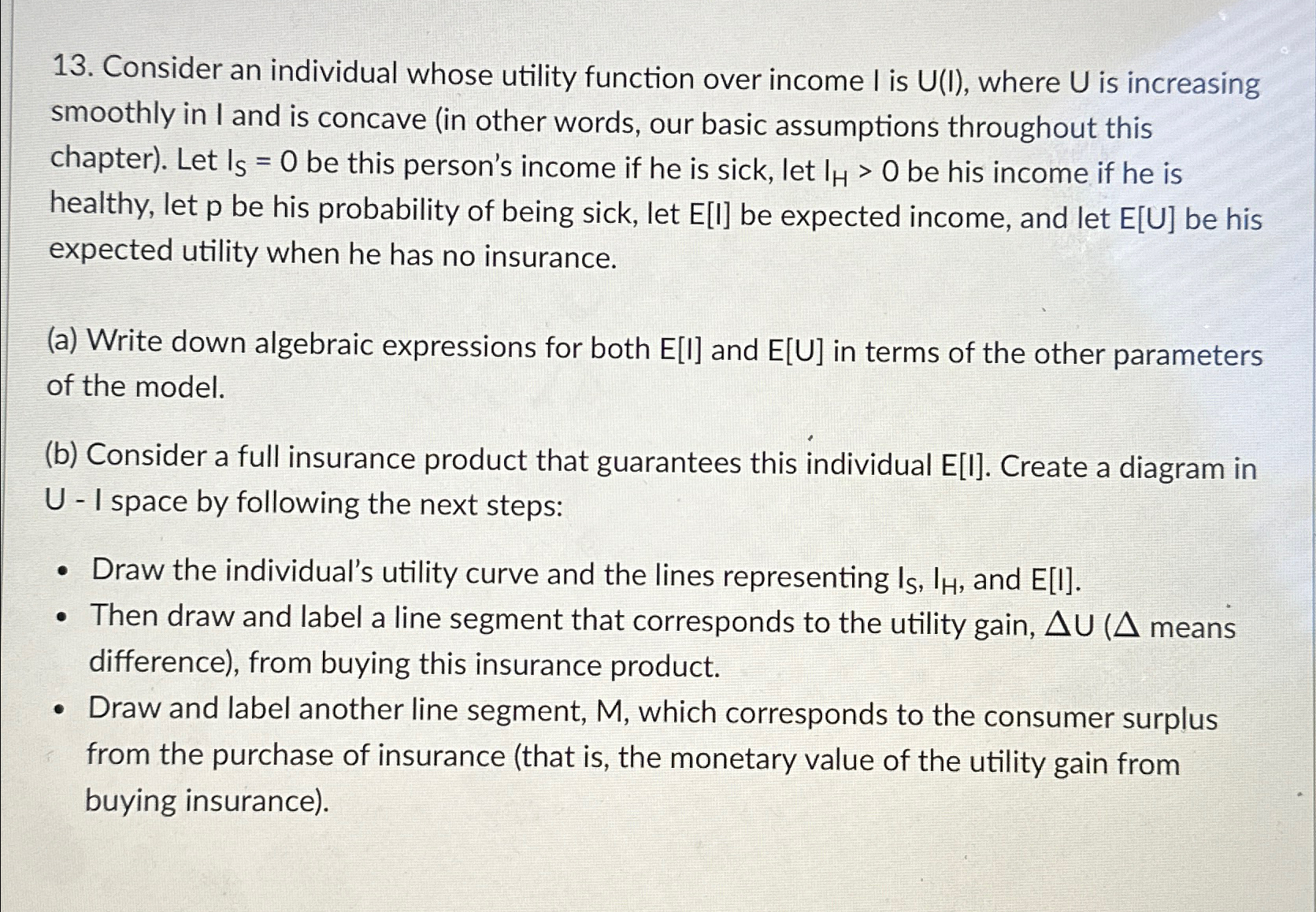 Solved Consider an individual whose utility function over | Chegg.com
