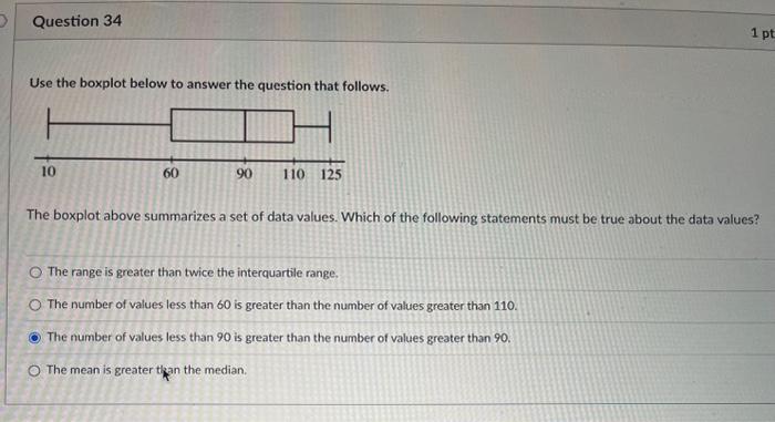 Use the boxplot below to answer the question that | Chegg.com