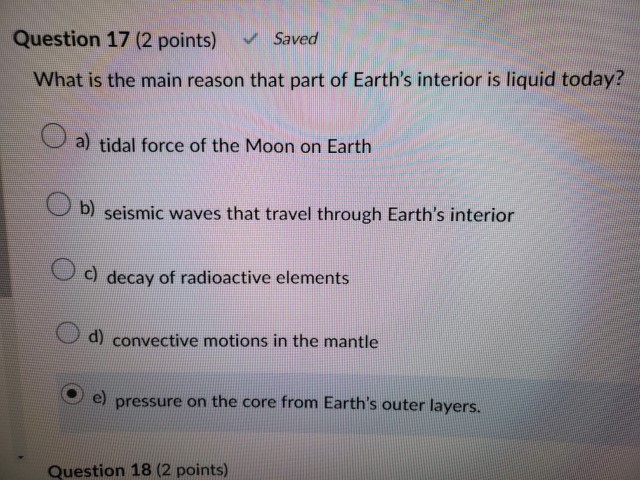 Solved Question 17 (2 ﻿points)What is the main reason that | Chegg.com