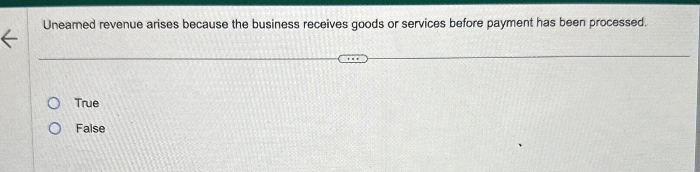 Solved Unearned revenue arises because the business receives | Chegg.com