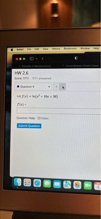 Solved HW 2.6 Score: 7/11 7/11 answered Question 9 Question | Chegg.com