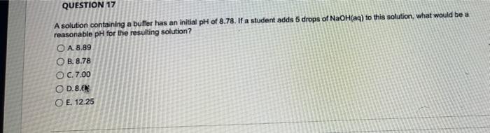 Solved + Consider the following generalized buffer solution | Chegg.com