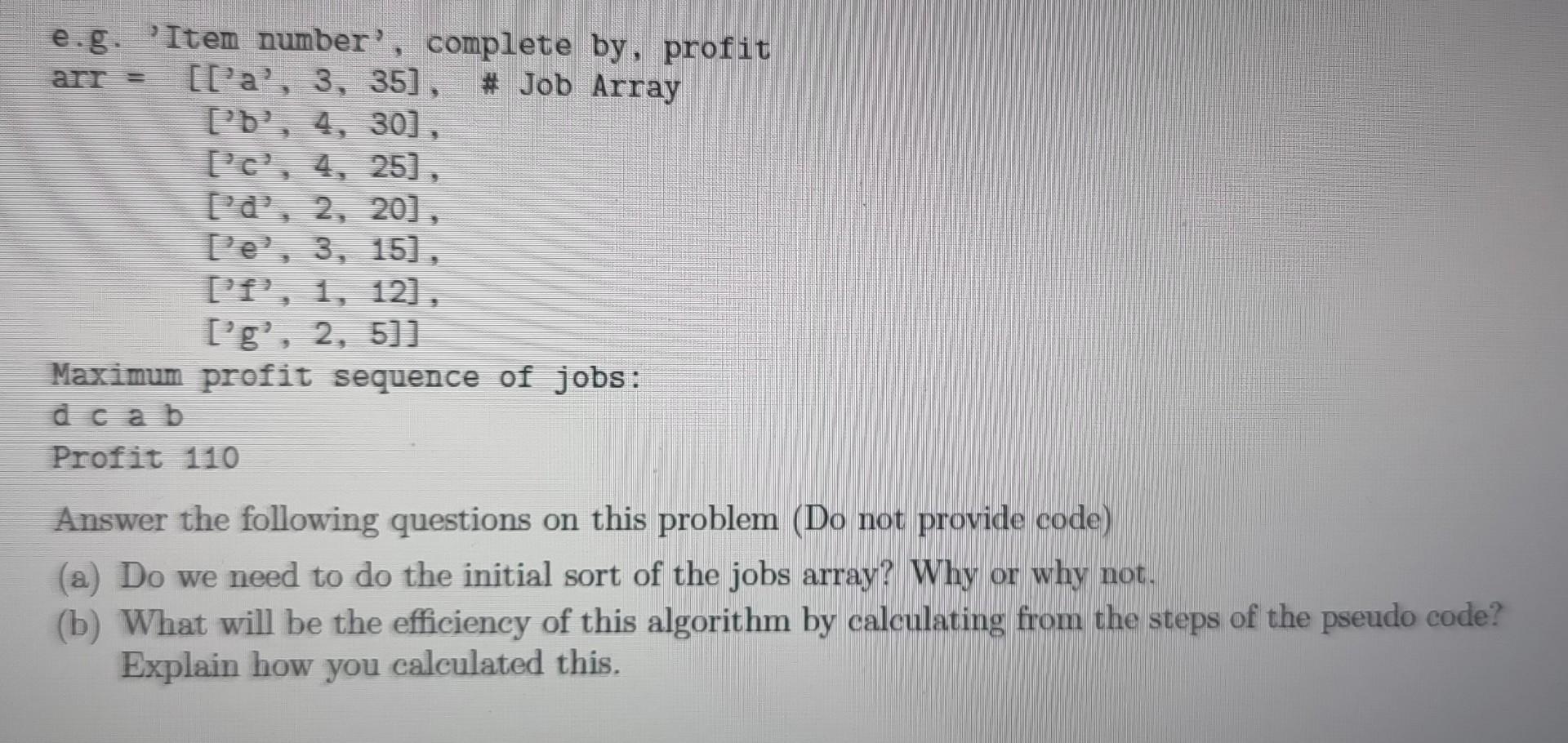 Solved Consider the following Algorithms and explain why | Chegg.com