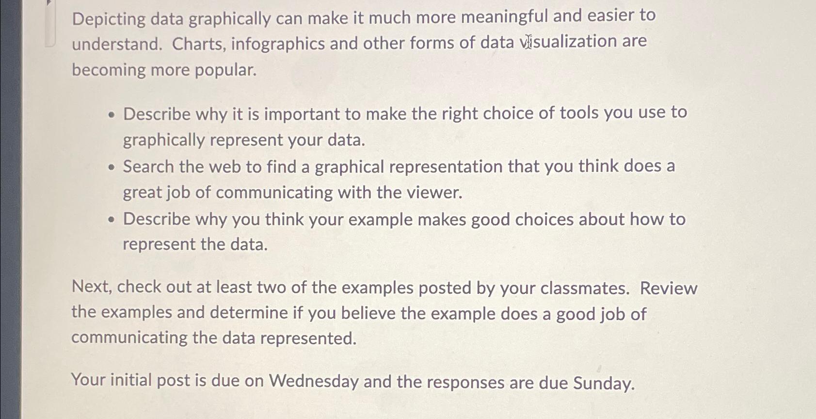 Solved Depicting data graphically can make it much more | Chegg.com