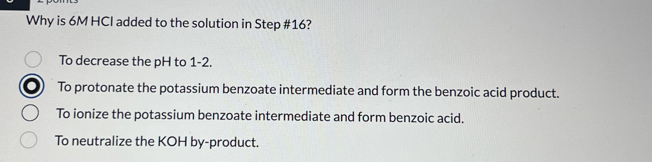 Solved Why is 6 ﻿M HCl added to the solution in Step #16?To | Chegg.com