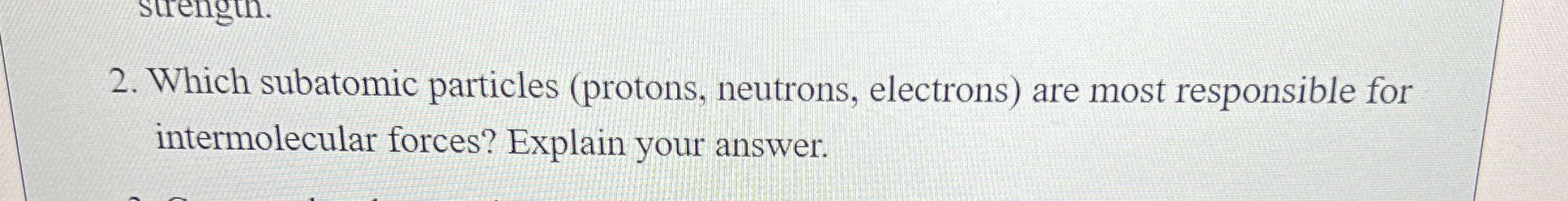 Solved Which subatomic particles (protons, ﻿neutrons, | Chegg.com