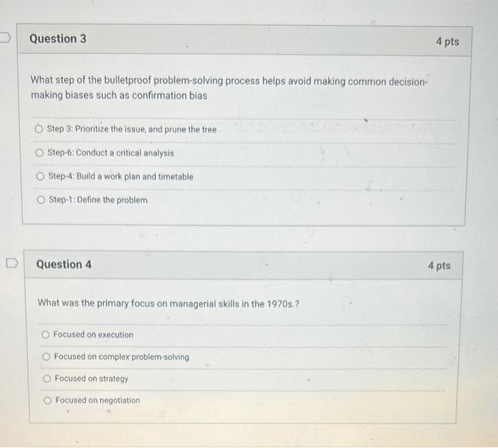 Solved What step of the bulletproof problem-solving process | Chegg.com