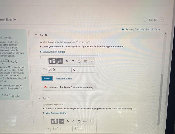 Solved Review Constants Periodic Table Consider the | Chegg.com