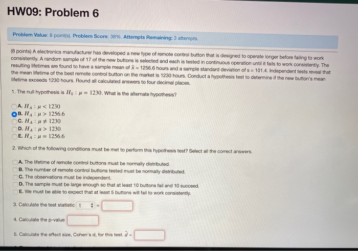 Solved HW09: Problem 6 Problem Value: 8 points). Problem | Chegg.com