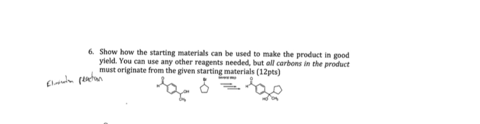 Solved Show how the starting materials can be used to make | Chegg.com