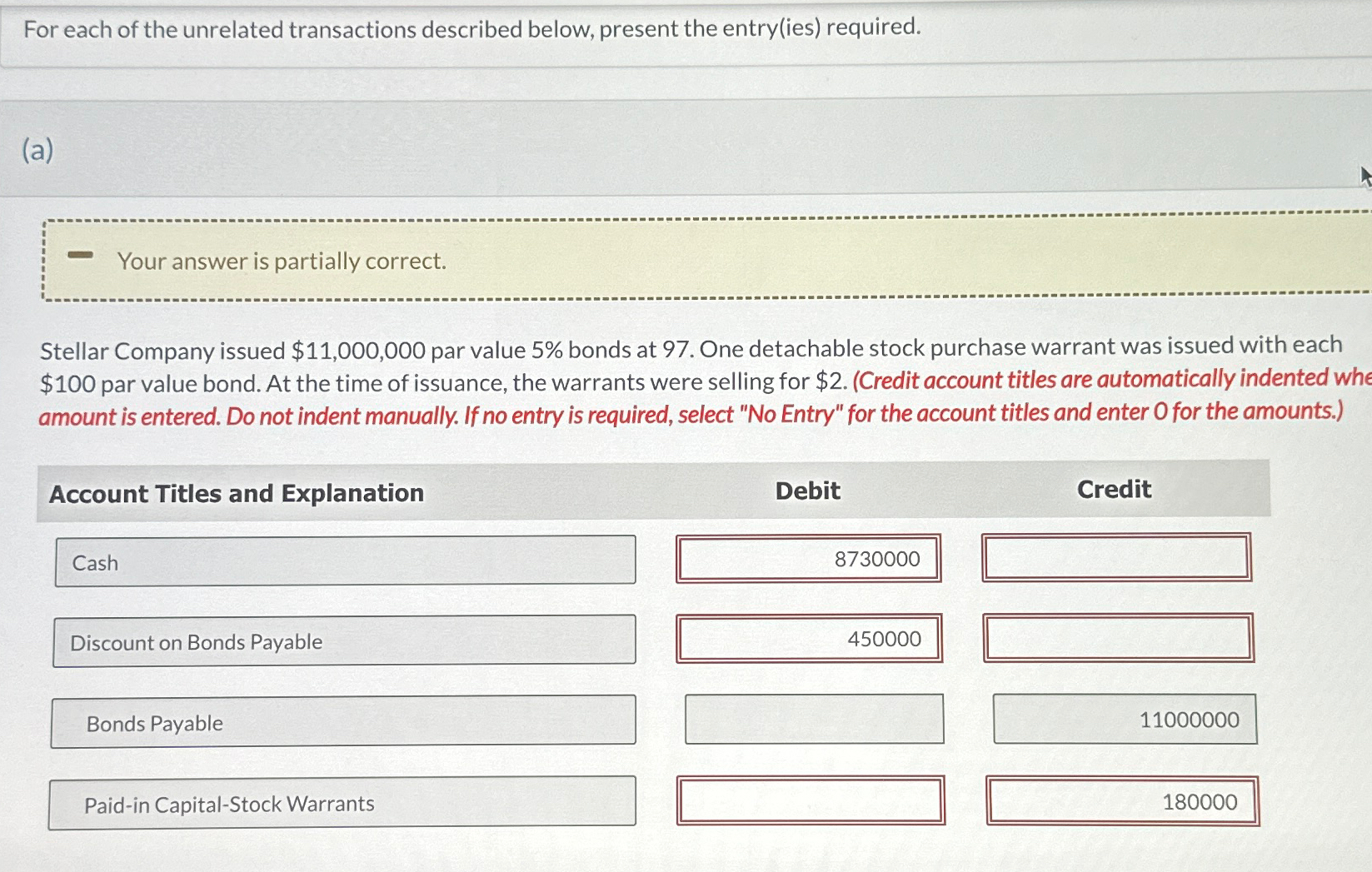 Solved For each of the unrelated transactions described | Chegg.com