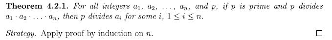 Solved Theorem 4.2.1. ﻿For all integers a1,a2,dots,an, ﻿and | Chegg.com