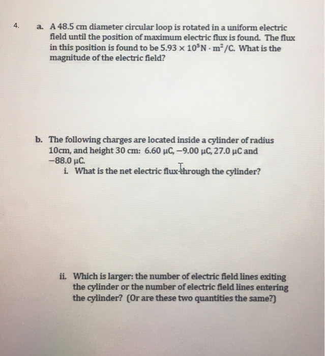 Solved 4. a. A 48.5 cm diameter circular loop is rotated in | Chegg.com