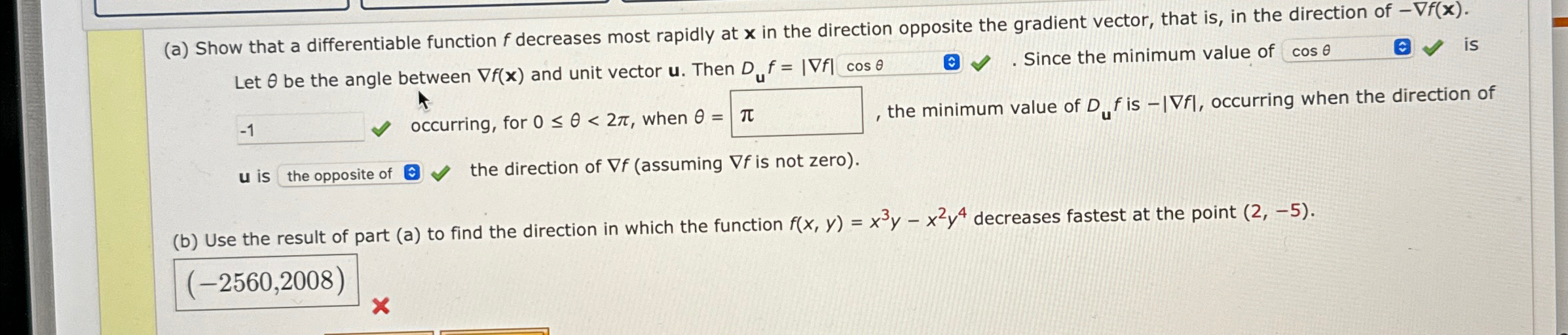 Solved (a) ﻿Show that a differentiable function f ﻿decreases | Chegg.com