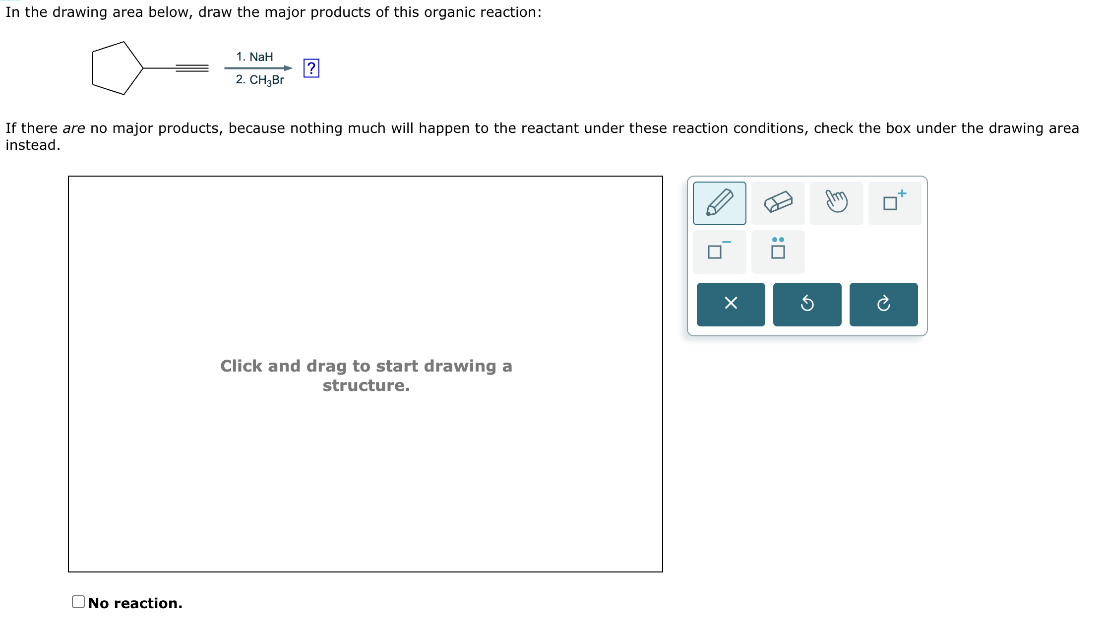 Solved In the drawing area below, draw the major products of | Chegg.com