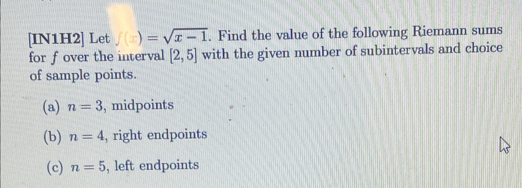 Solved [IN1H2] ﻿Let f(x)=x-12. ﻿Find the value of the | Chegg.com