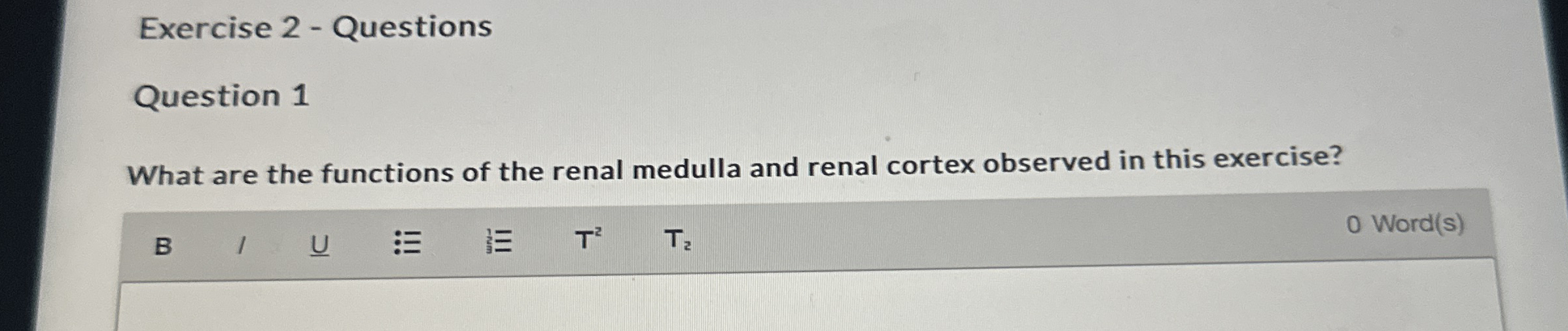 Solved Exercise 2 - ﻿QuestionsQuestion 1What are the | Chegg.com