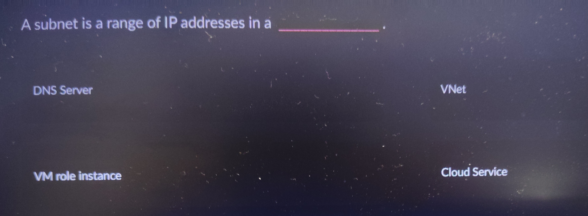 Solved A subnet is a range of IP addresses in a q,DNS | Chegg.com