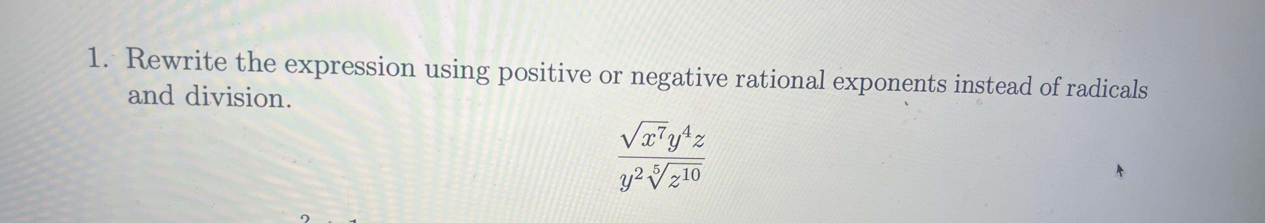 Solved Rewrite the expression using positive or negative | Chegg.com