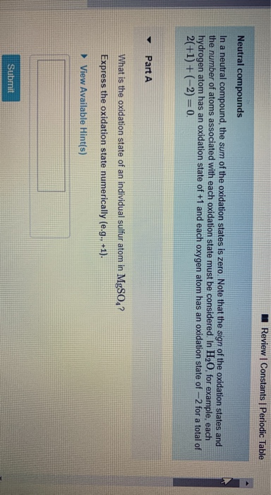 Solved Review Constants | Periodic Table Neutral compounds | Chegg.com