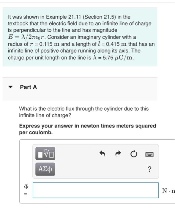 Solved It was shown in Example 21.11 (Section 21.5) in the | Chegg.com