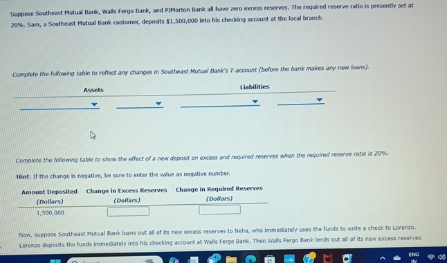 Solved Suppose Southeast Mutual Bank, Walls Fergo Bank, and | Chegg.com