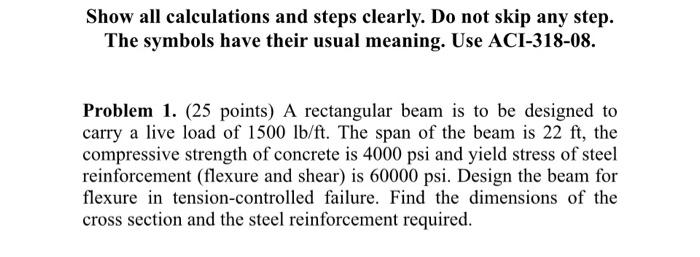 Solved Show all calculations and steps clearly. Do not skip | Chegg.com