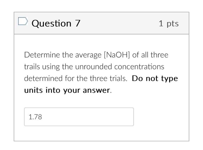 Below is an image of the data from Trial \#2. | Chegg.com