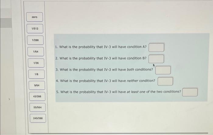 Solved The pediaree from Part B is shown below. Female III-4 | Chegg.com