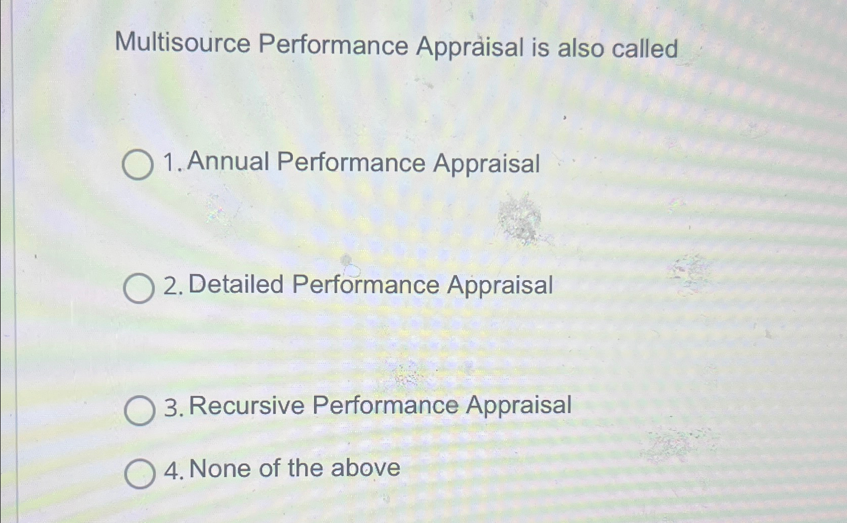 Solved Multisource Performance Appraisal is also | Chegg.com