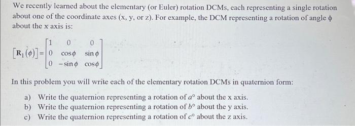 Solved We recently learned about the elementary (or Euler) | Chegg.com