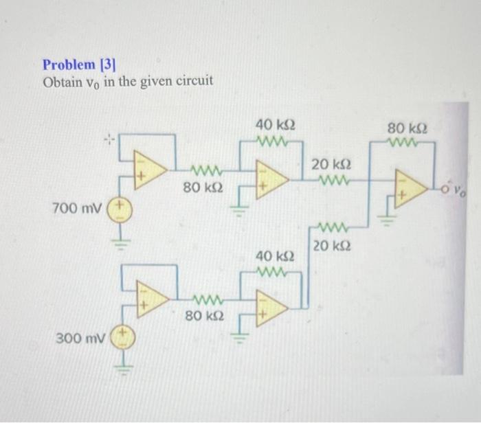 Solved Problem [3] Obtain v0 in the given circuit | Chegg.com