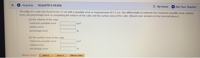 Solved 6. -/6 points CalcETS 3.10.033. My Notes Ask Your | Chegg.com Solved 6. -/6 points CalcETS 3.10.033. My Notes Ask Your | Chegg.com